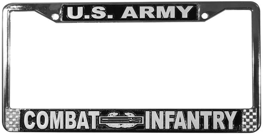 U.S. Army Combat Infantry Chrome License Plate Frame Officially ...