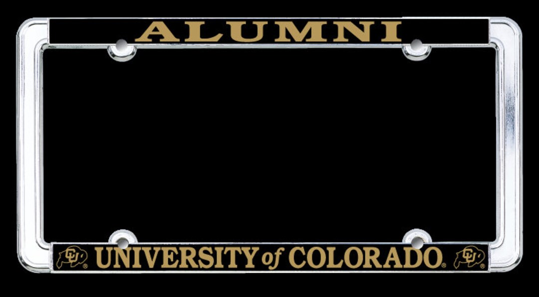 University of Colorado Alumni Raised Letters Chrome License Plate Frame ...