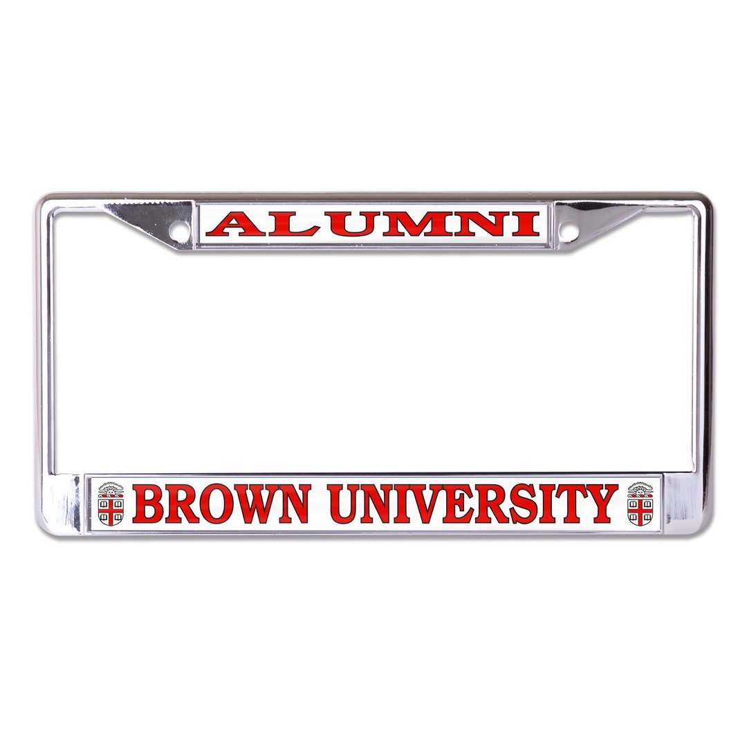 Brown University Alumni Chrome License Plate Frame Officially Licensed ...
