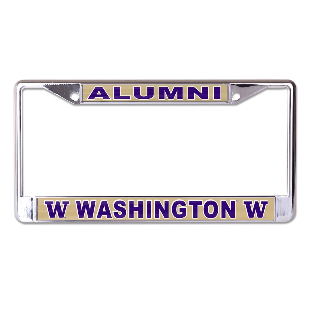 University of Washington Alumni Chrome License Plate Frame Officially ...