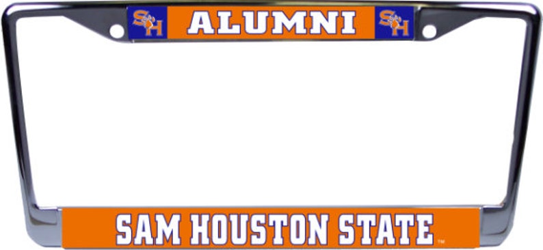 Sam Houston State University Alumni Chrome License Plate Frame - Etsy