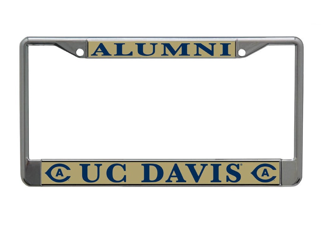 UC Davis Alumni Chrome License Plate Frame Officially Licensed Product ...