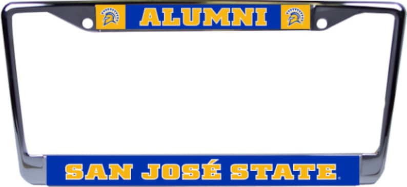 San Jose State University Alumni Chrome License Plate Frame - Etsy