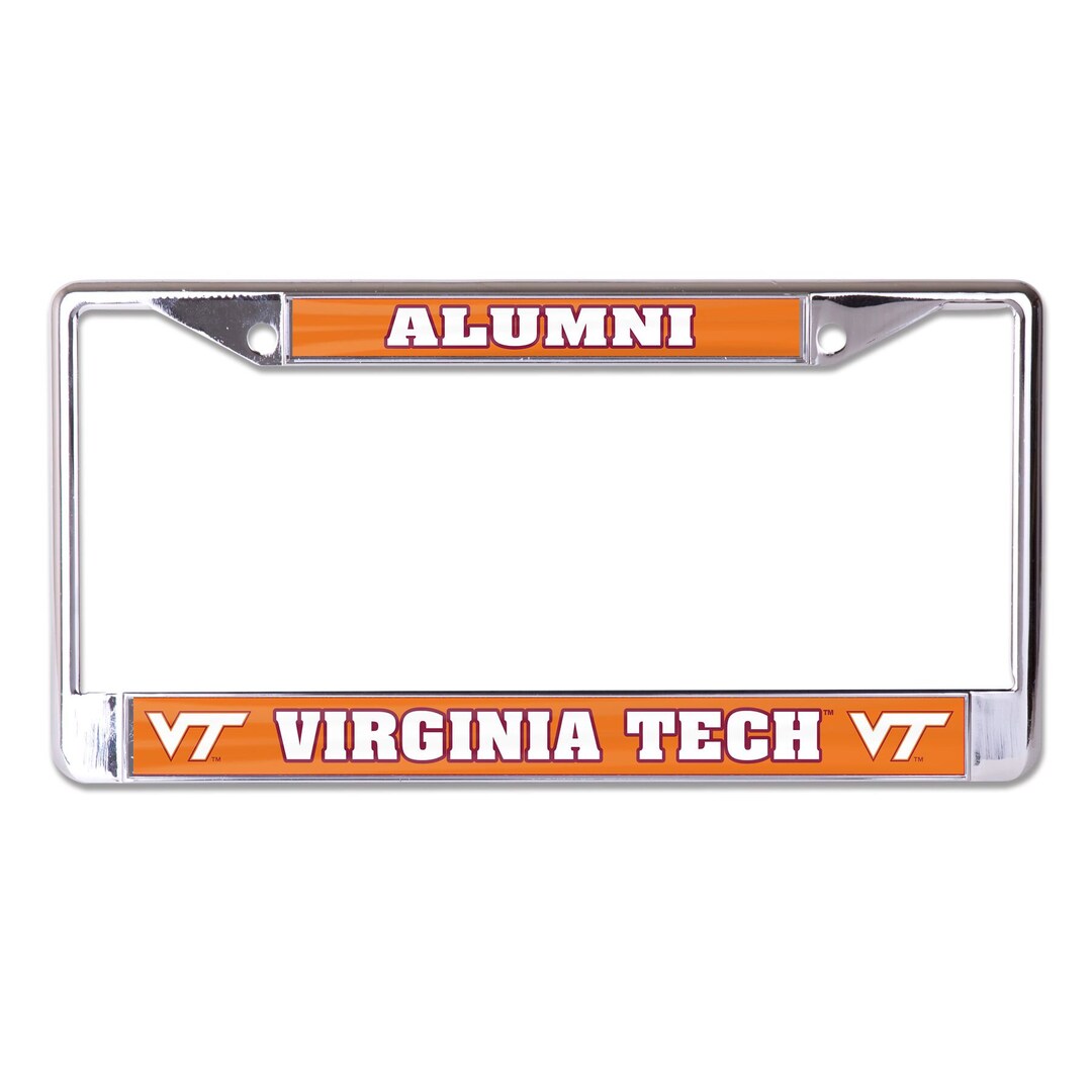 Virginia Tech University Alumni Chrome License Plate Frame Officially ...