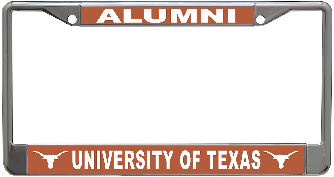 University of Texas (longhorns) Alumni Chrome License Plate Frame ...