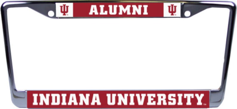 Indiana University Alumni Chrome License Plate Frame - Etsy.de
