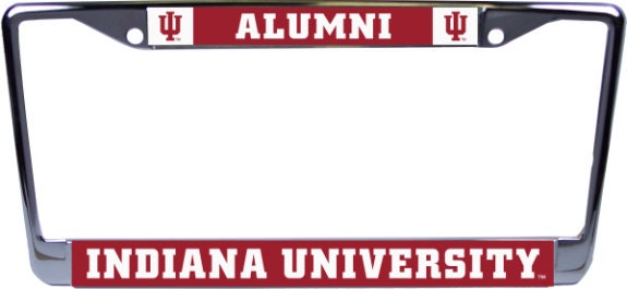 Indiana University Alumni Chrome License Plate Frame | Etsy