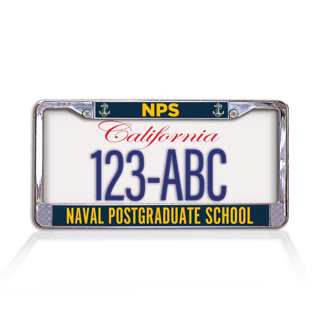 Naval Postgraduate School NPS Metal License Plate Frame Officially ...
