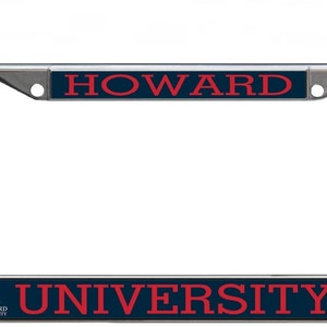 Howard University Chrome License Plate Frame Officially Licensed by ...
