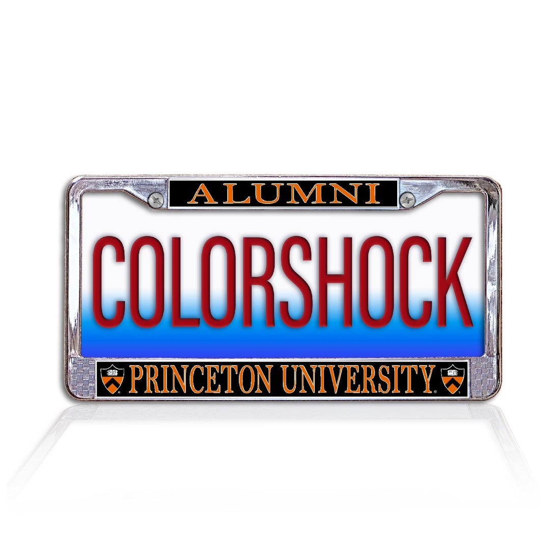 Princeton University Alumni Chrome License Plate Frame Officially ...