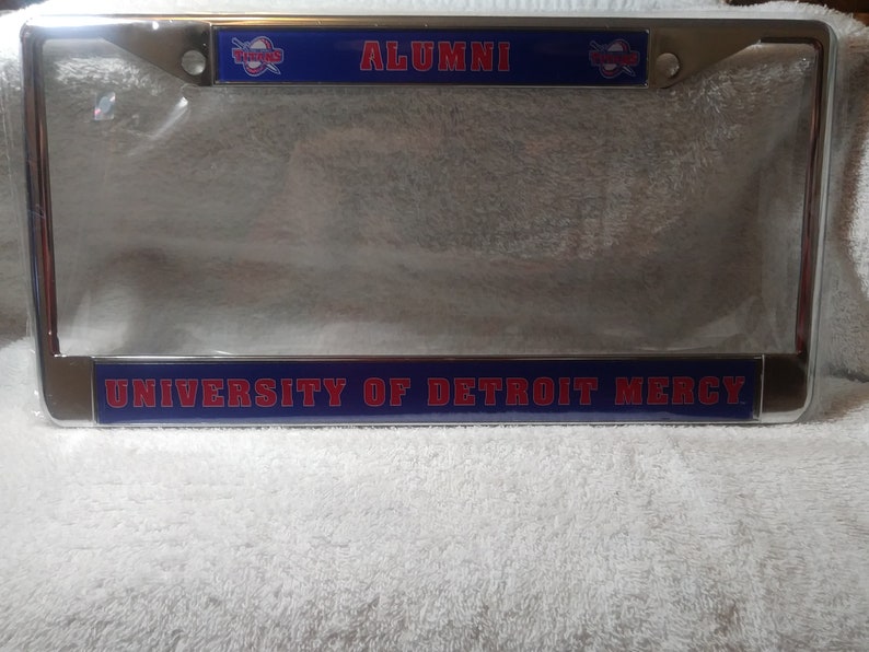 University of Detroit Mercy Alumni Chrome License Plate Frame | Etsy