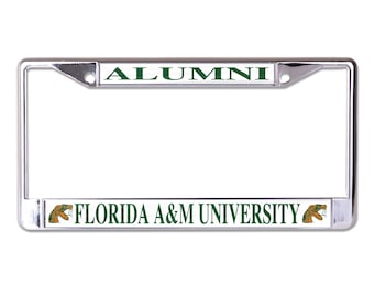 Howard University Alumni Chrome License Plate Frame Officially Licensed ...
