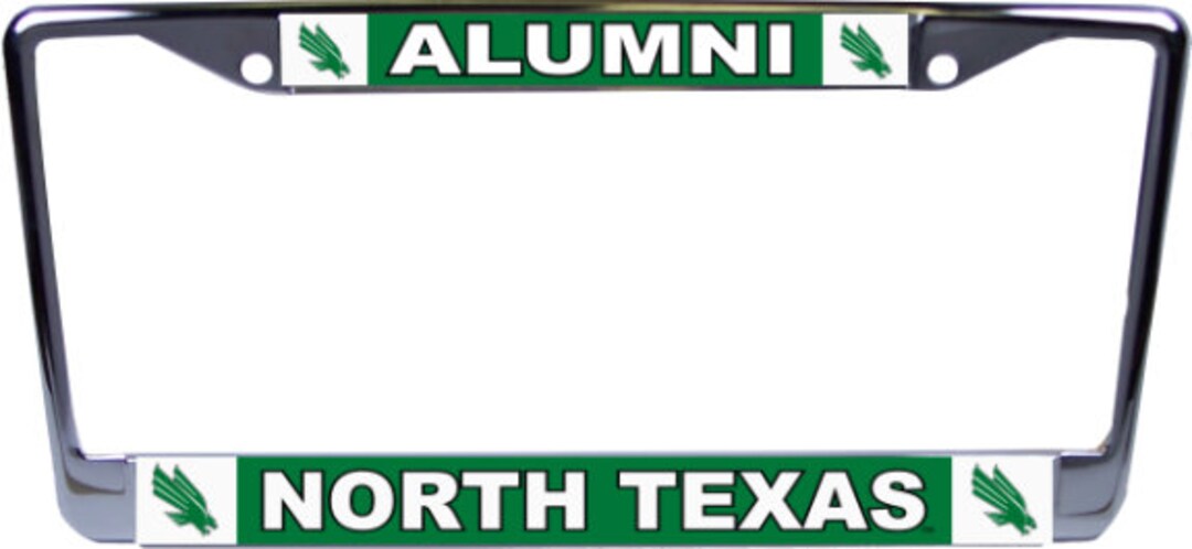 University of North Texas Alumni Chrome License Plate Frame Officially ...