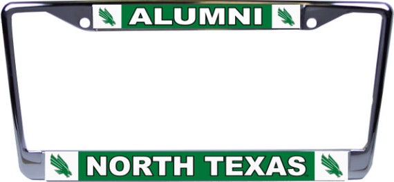 University of North Texas Alumni Chrome License Plate Frame | Etsy