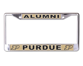 Purdue Boilermakers License Plate Tag Frame Domed NCAA Alumni - Etsy