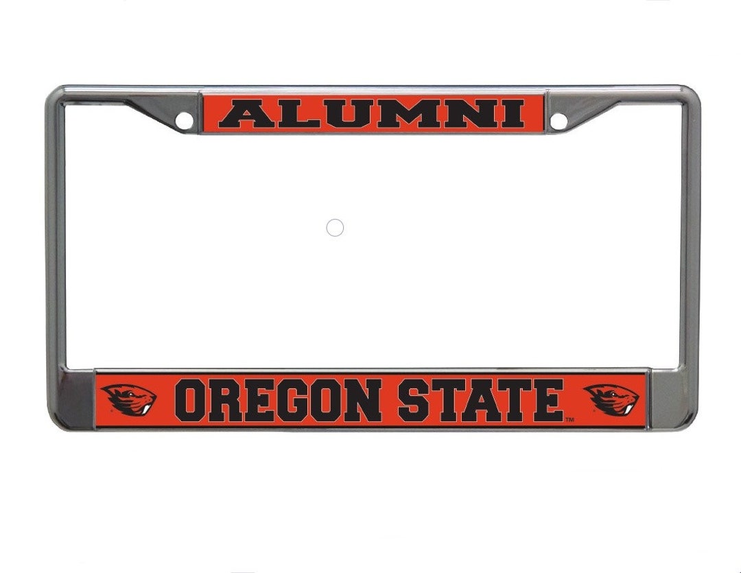 Oregon State University Alumni Chrome License Plate Frame Officially ...