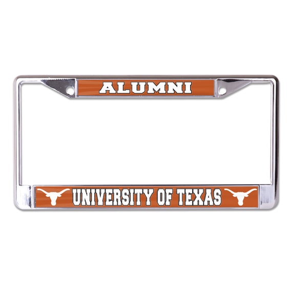 University of Texas longhorns Alumni Chrome License Plate | Etsy