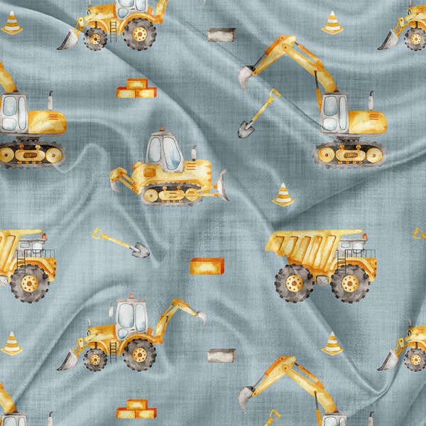 Construction Cuddle Fabric - Etsy