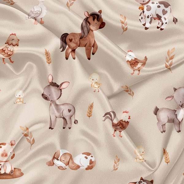 Farm Animal Fleece Fabric - Etsy