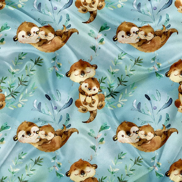 Otter Fabric - Etsy