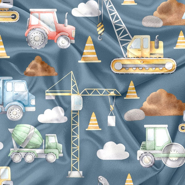 Construction Cuddle Fabric - Etsy