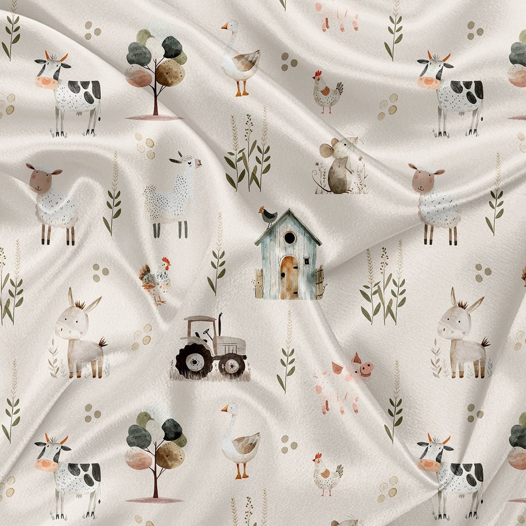 SQUISH Cuddle Fabric - Double Soft Sides Minky Stretch Fabric -farm ...