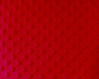 Red Minky Dot Cuddle Fabric Sold by the Yard 58/ 60 - Etsy