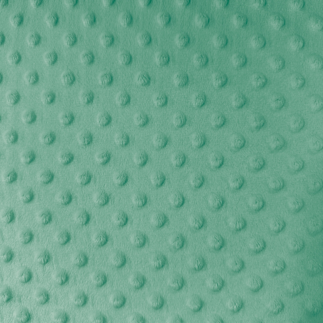 Minky Dot Fabric Mint - Minky Fabric by the Yard - Dimple Minky ...