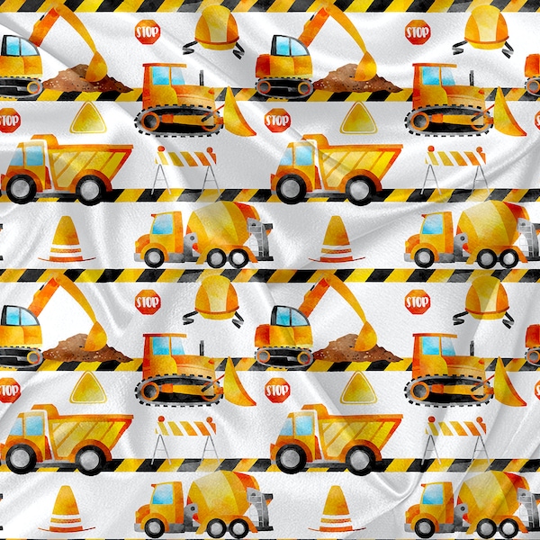 Construction Cuddle Fabric - Etsy