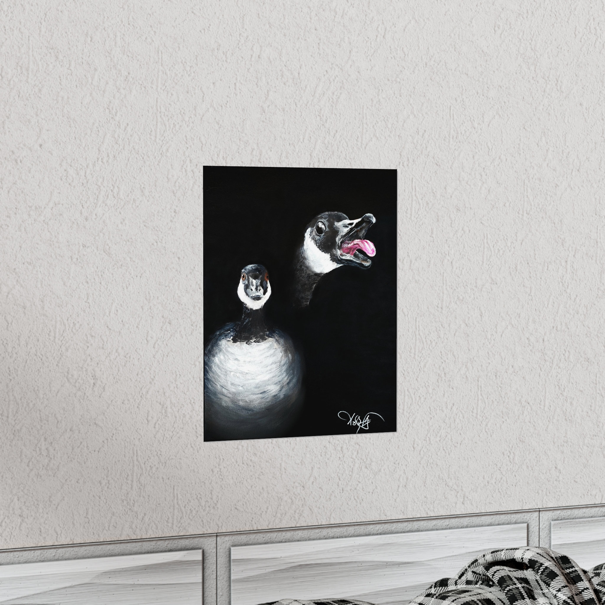 The Angry 80's Goose Poster - Etsy