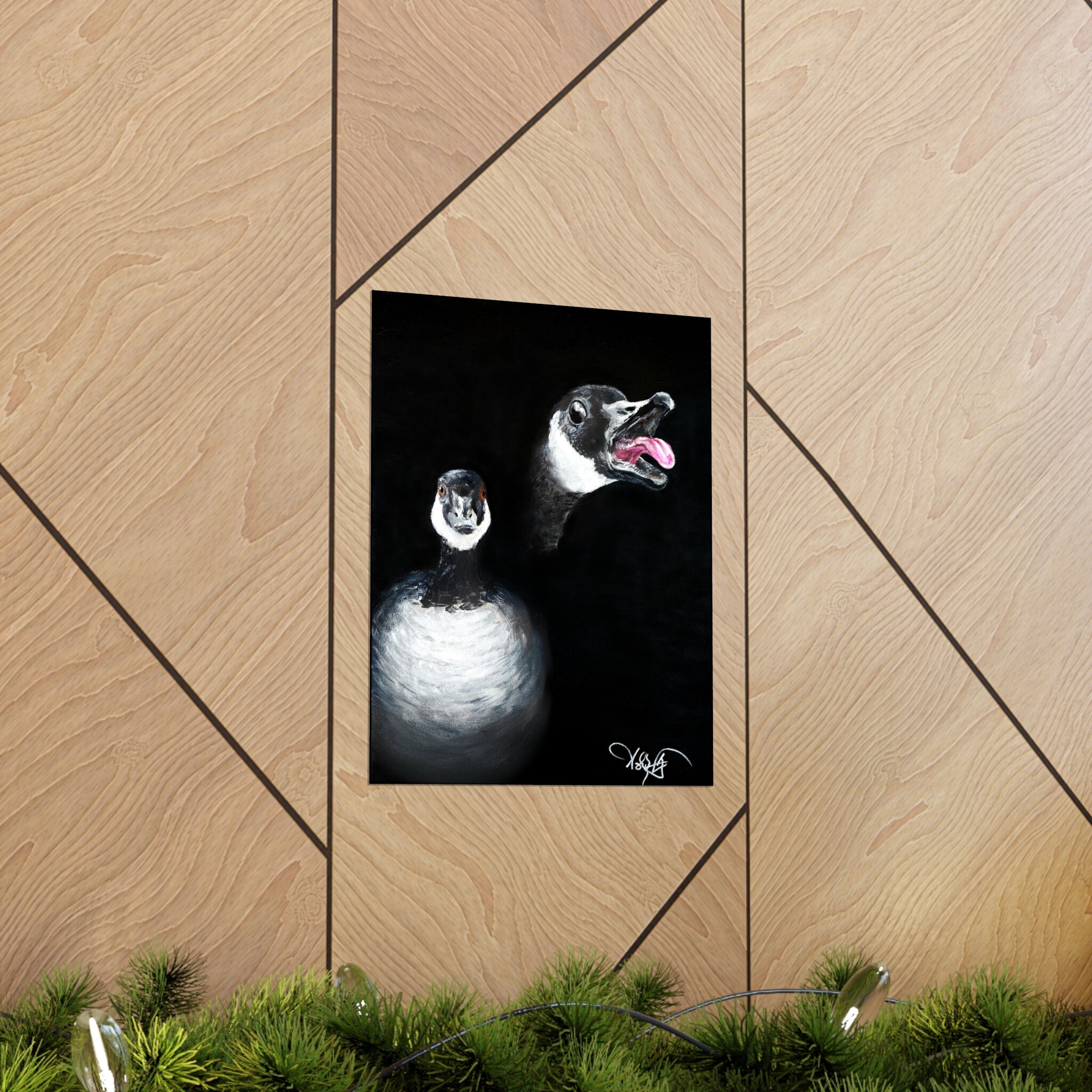 The Angry 80's Goose Poster - Etsy