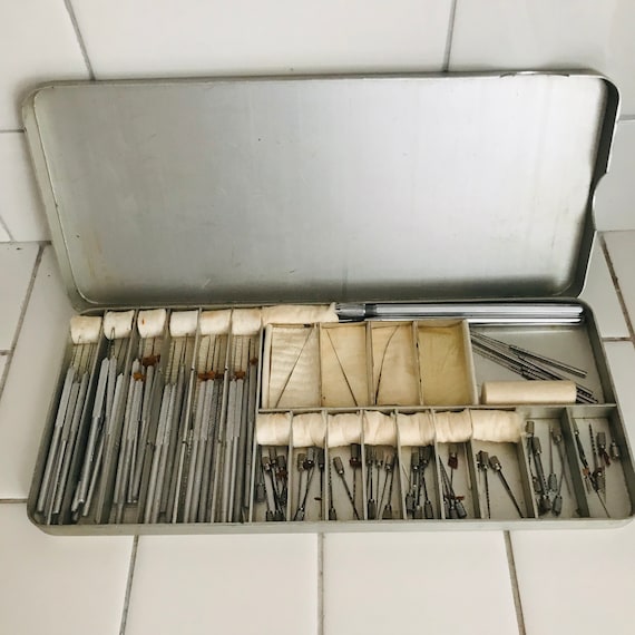 Vintage Kerr Dental Tool Set 10 quer durch kleine Bohrer - Etsy