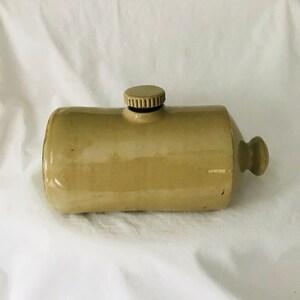 Antique Pottery Carriage Buggy Foot Warmer With Threaded Lid 3 Pints ...