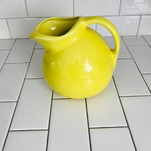 Bright Yellow Pitcher Pottery Beautiful Size Style and Shape Farmhouse ...