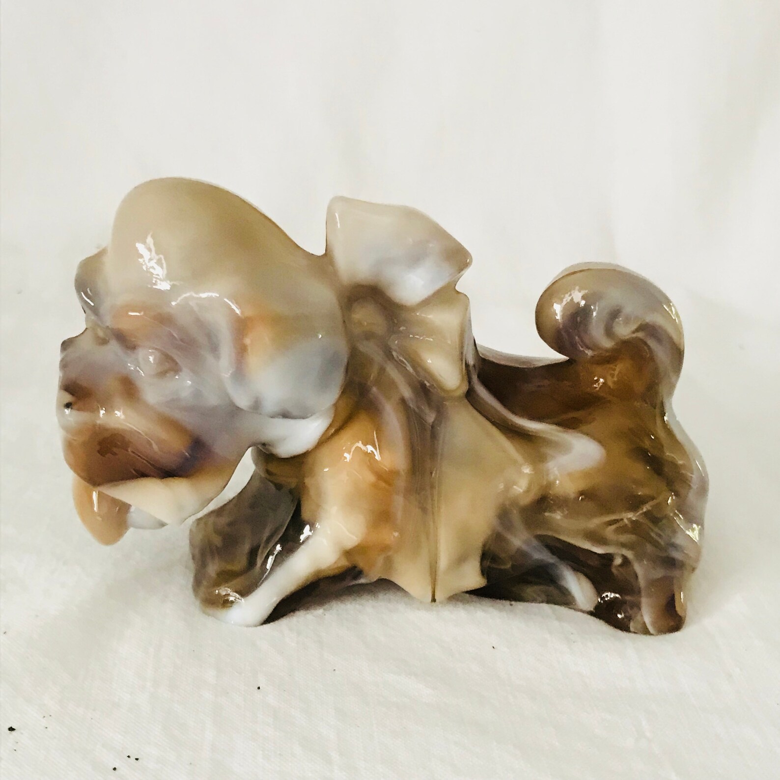 Vintage Scottie Scottish Terrier Dog Imperial Slag Glass Brown - Etsy