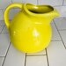 Bright Yellow Pitcher Pottery Beautiful Size Style and Shape Farmhouse ...