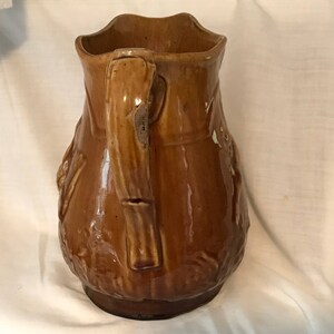 Antique Pheasant and Stag Bennington Milk Pitcher Farmhouse Crockery ...