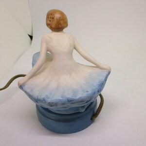 Fantastic 1920's Blue Flapper Dancer Perfume Lamp Fulper Brand ...