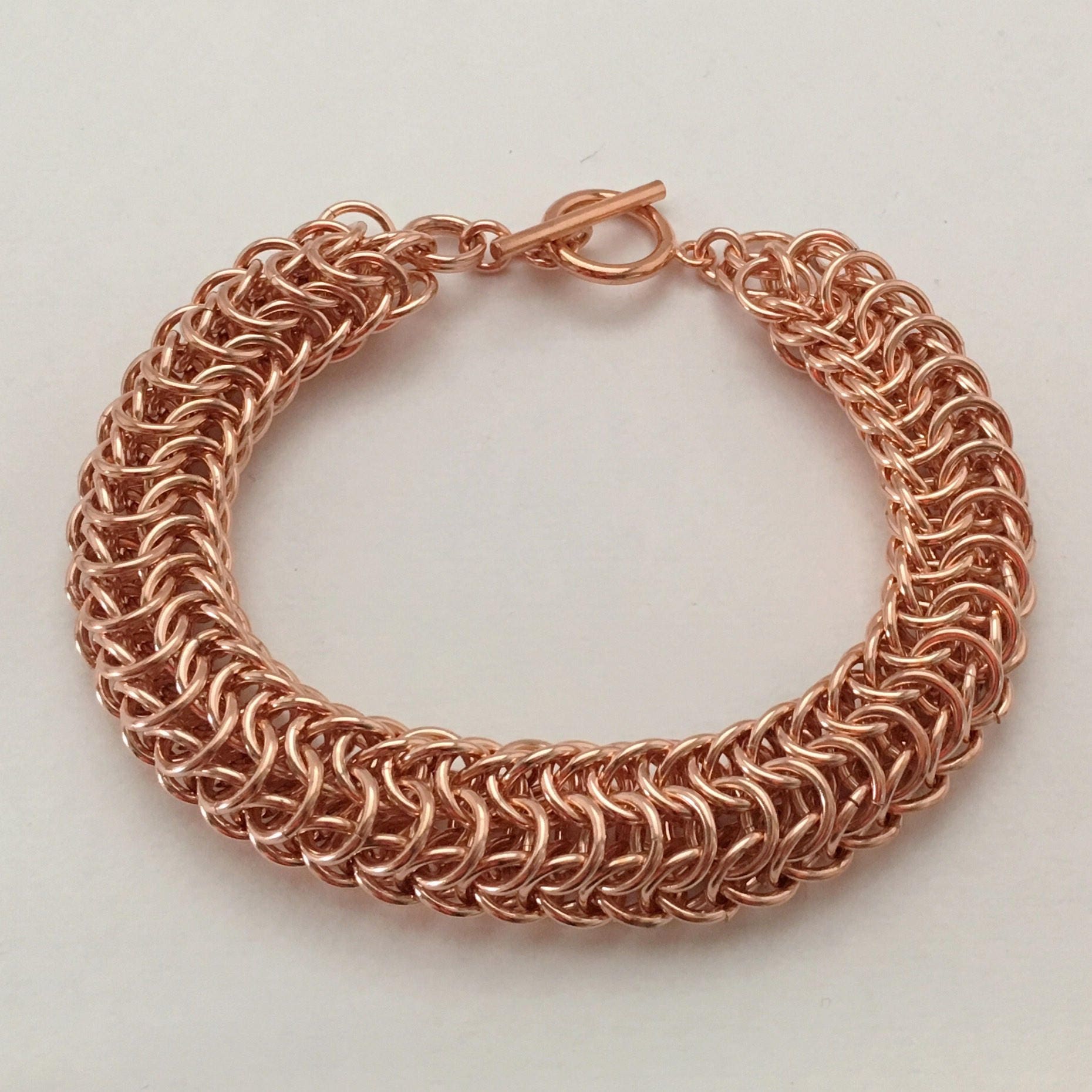 Persian Dragonscale Chainmaille bracelet, 100% natural copper Persian Dragonscale Chainmaille bracelet, 100% natural copper