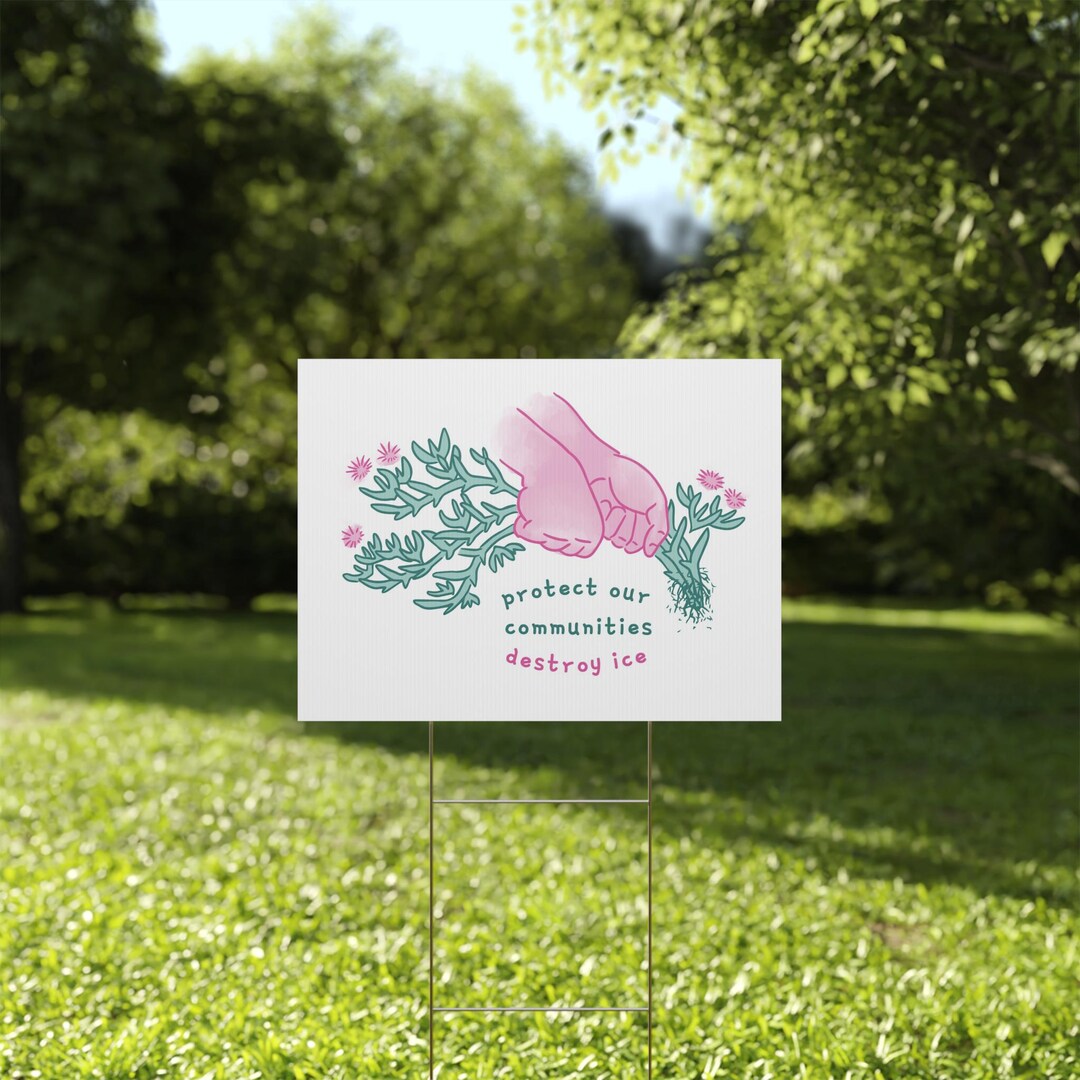 Destroy ICE - Yard Sign - Etsy