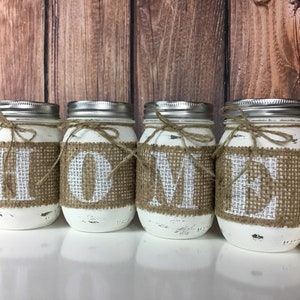 Burlap Mason Jars, Rustic Home Decor, Mason Jar Table Decor, Mason Jar ...