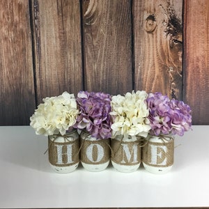 Burlap Mason Jars, Rustic Home Decor, Mason Jar Table Decor, Mason Jar ...