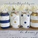 Party Decorations, Navy Blue and Gold, Polka Dot and Stripe Decor ...