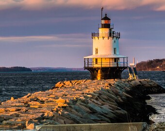 Spring Point Ledge Lighthouse in Portland, Maine - Etsy