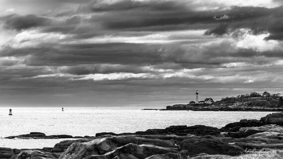 Storm Clouds Over Portland Head Light - Etsy