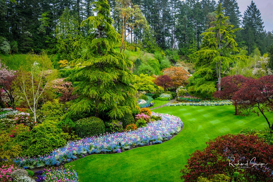 Sunken Garden at Butchart Gardens 2 - Etsy