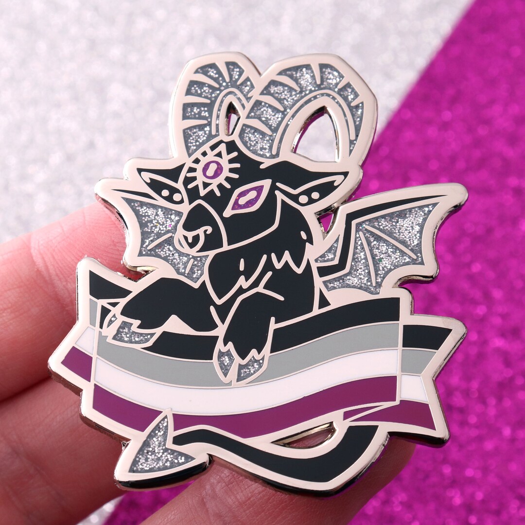 Asexual Pride Demon Identity Enamel Pin LGBTQ - Etsy