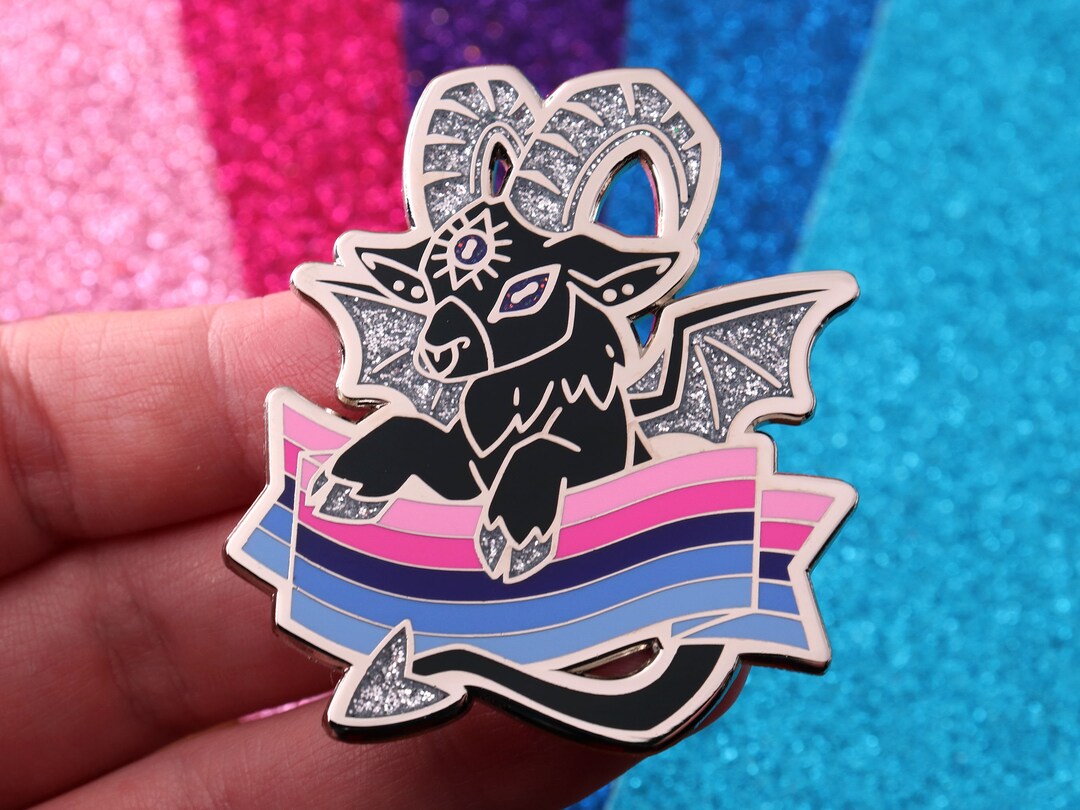 Omnisexual Pride Demon Identity Enamel Pin LGBTQ - Etsy