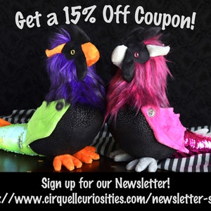 Cockatrice Chick Plushie Pattern PDF - Cute Stuffed Animal Bird Sewing ...