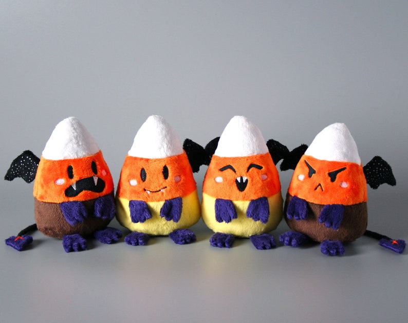 Demon Candy Corn Plush Pattern PDF cute Halloween Stuffed - Etsy